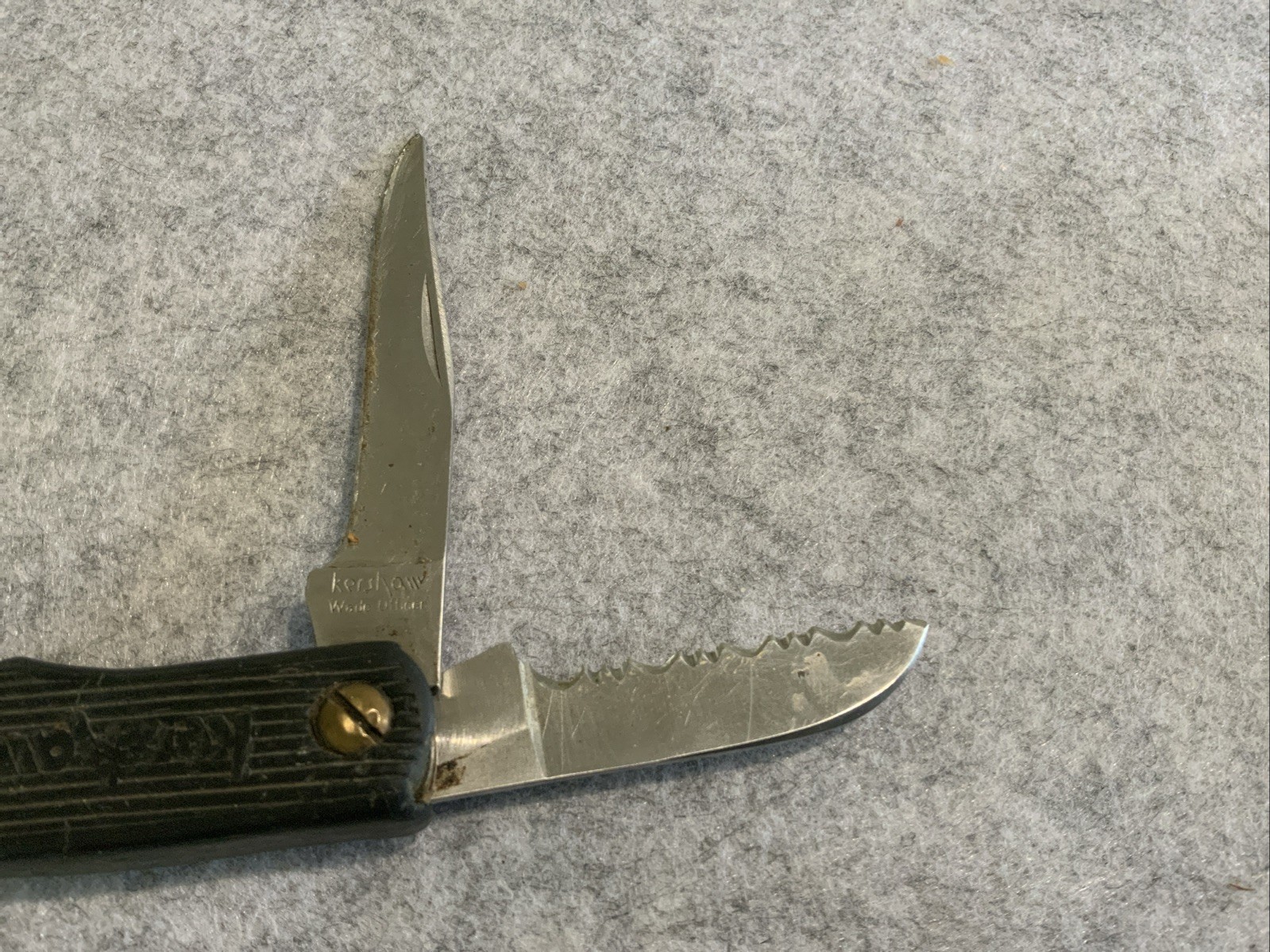 Kershaw Wade Officer 4400ST KAI Japan Black 2 Blade Pocket Knife Good ...