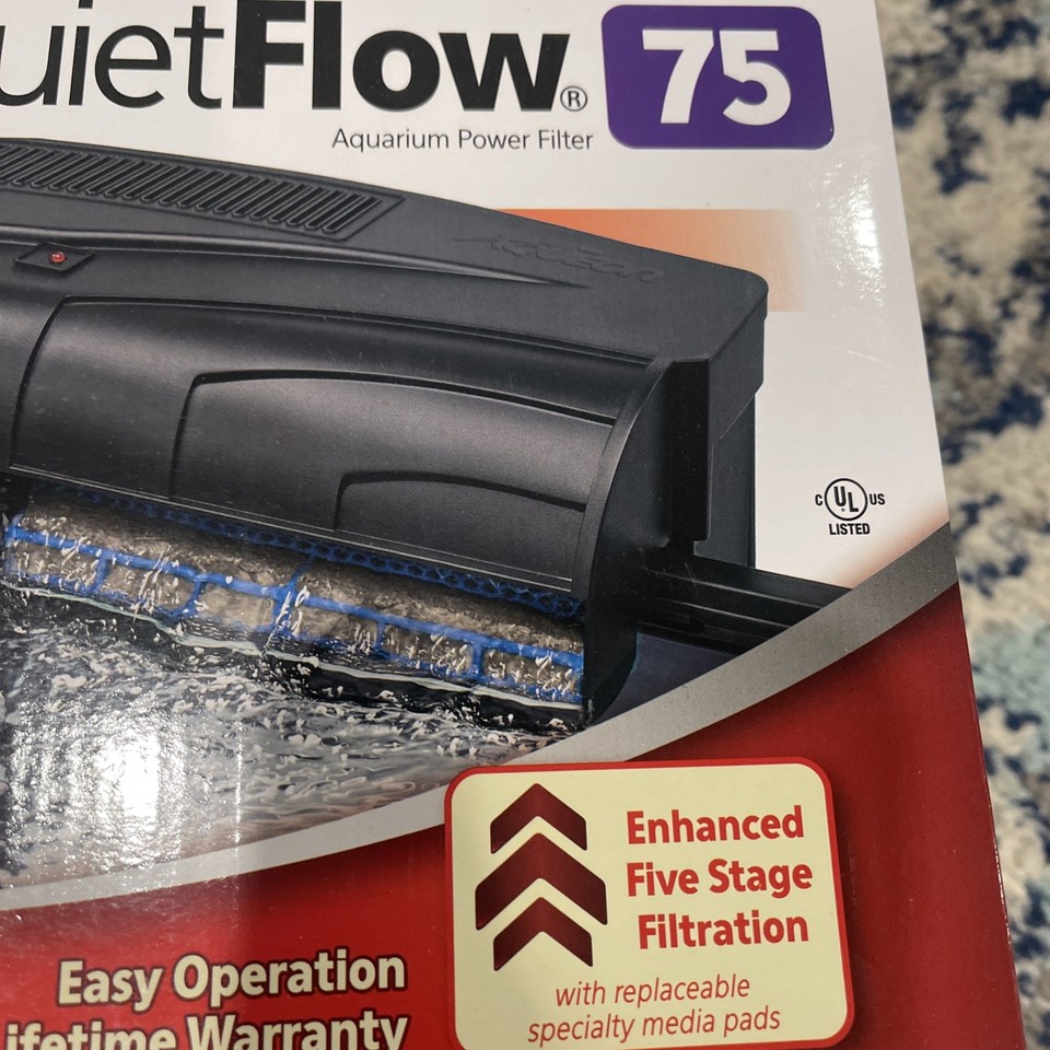 Aqueon QuietFlow LED PRO Aquarium Power Filter 75 (up to 90gals) | eBay