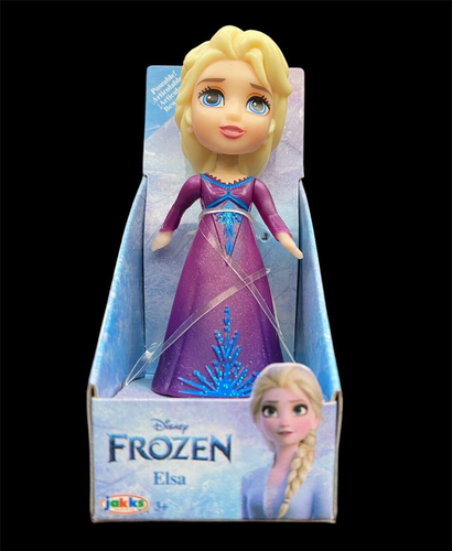 Princess Elsa Purple Dress Mini 3" Posable Doll Disney Frozen New ...