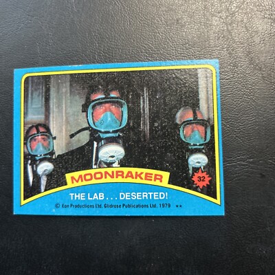 James Bond Topps 1979 Moonraker #32 Roger Moore The Lab Deserted | eBay
