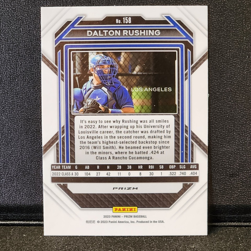 Dalton Rushing 2023 Prizm Green Cracked Ice | eBay