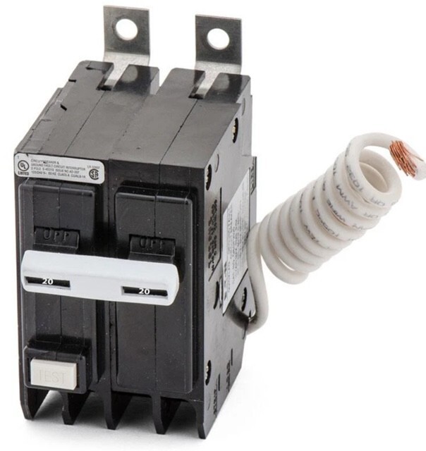 QBGFT2020 - Eaton - 20 Amp GFCI Circuit Breaker Bolt On - 20 Amp - 2 ...