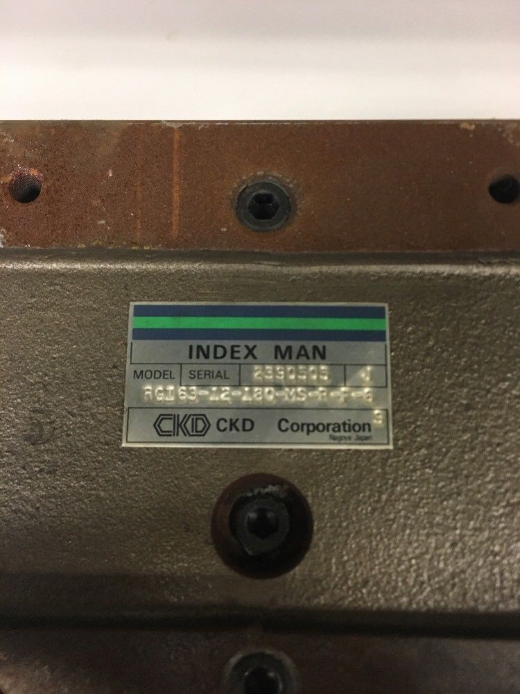 CKD Index Man RGI63-12-180-MS-R-F-6 *Fast Shipping* Warranty! | eBay