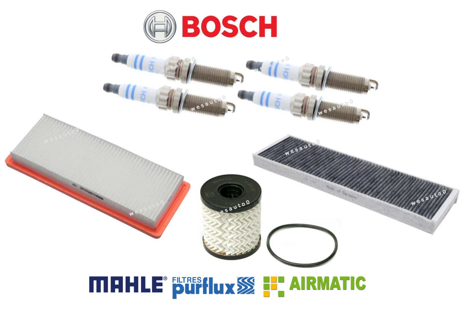 OEM Spark Plug & Air Oil AC Cabin Filter Tune up Kit 7pcs for Mini ...