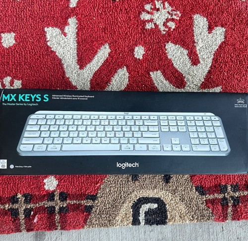 Logitech MX Keys S Wireless Keyboard - Pale Gray (920-011559 ...