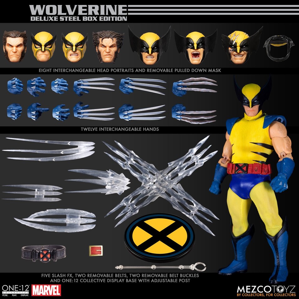 XMEN MEZCO One:12 WOLVERINE CYCLOPS MAFEX JEAN GREY PHOENIX 5 FIGURES ...