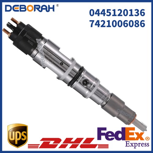 Diesel Common Rial Fuel Injector 0445120136 7421006086 For Volvo Engine ...