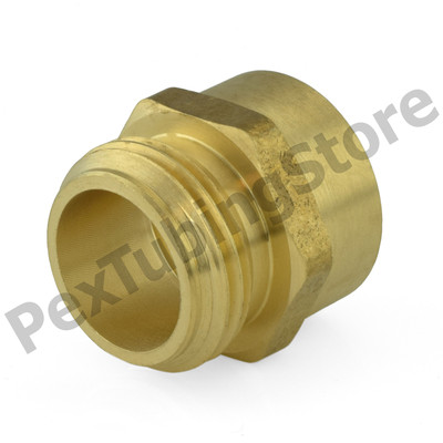 3/4" Male Garden Hose x 3/4" Female NPT Threaded Brass Adapter ...