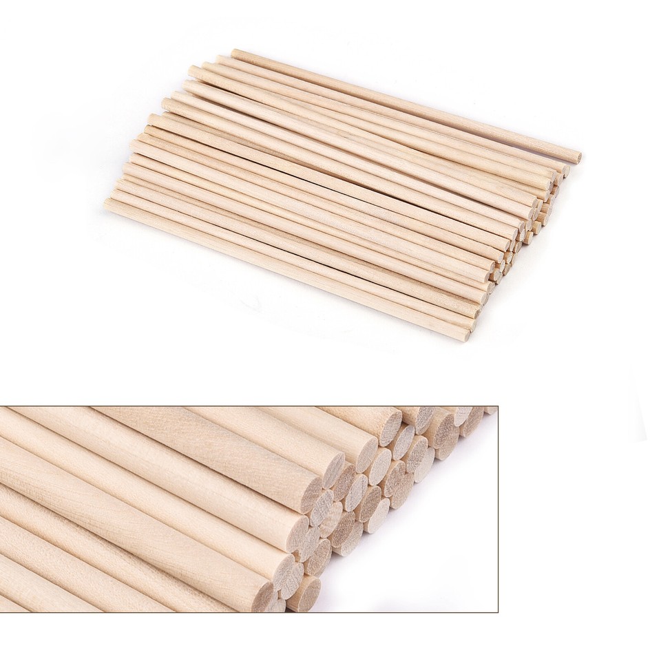 Beech Wood Dowels Smooth Rod Pegs - 400mm 500mm 600mm Length, 12-60mm ...