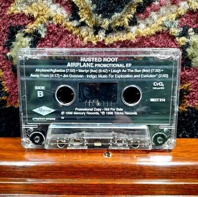 RUSTED ROOT AIRPLANE PROMOTIONAL EP CASSETTE TAPE MERCURY RECORDS No ...