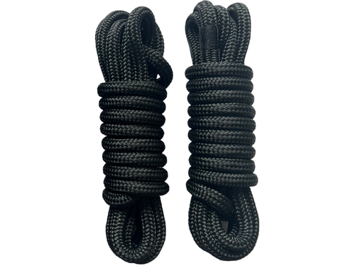 Double Braided Nylon Boat Dock Lines 2 pack 1/2in 15ft Marine Grade ...