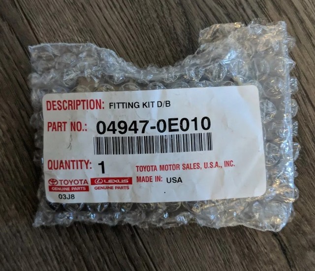 049470E010 Genuine Toyota Fitting Kit Disc Brake Front 04947-0e010 for ...