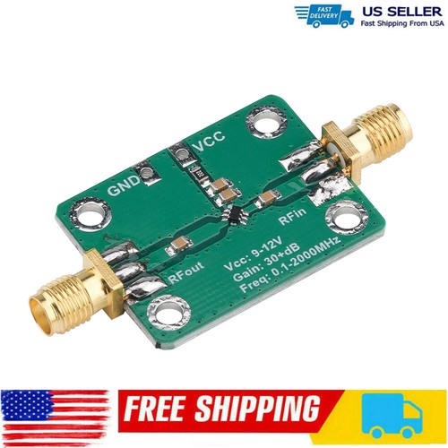 0.1-2000MHz RF Wideband Amplifier Low-noise LNA Broadband Module Gain ...