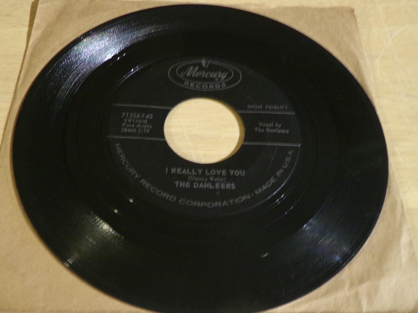 The Danleers 45 - I Really Love you - Mercury 71356X45 | eBay