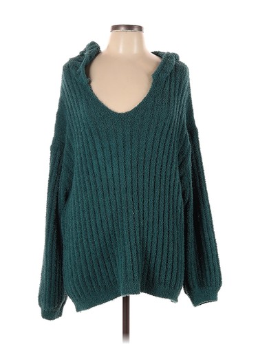 Pol Women Green Pullover Sweater L | eBay