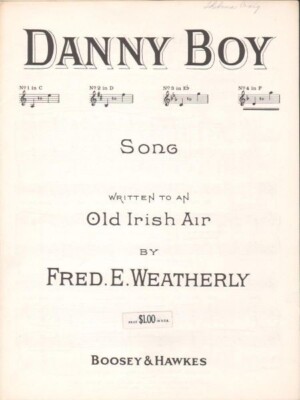 "Danny Boy" by Fred E. Weatherly, 1941 | eBay