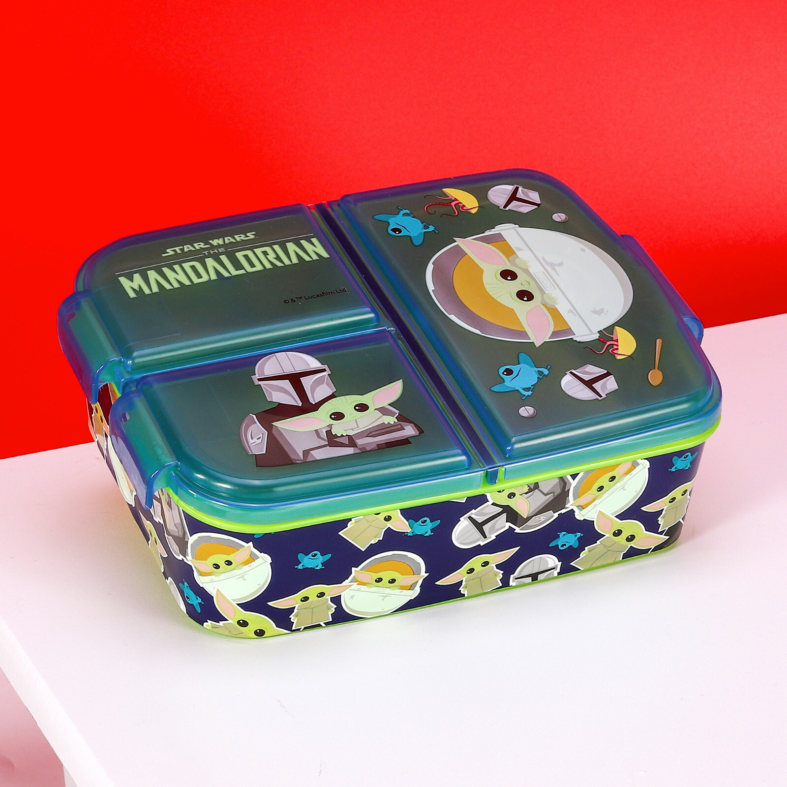 Star Wars Kids Childrens Multi Compartment Sandwich Travel Lunch Box ...