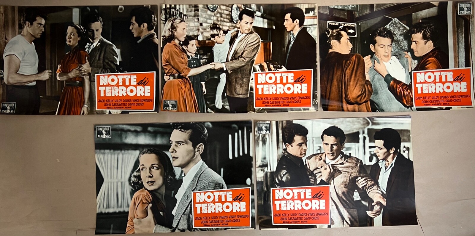 Notte By TERRORE-5 Lobby Card-Fotobuste Originali-Hildy Parks, Jack ...