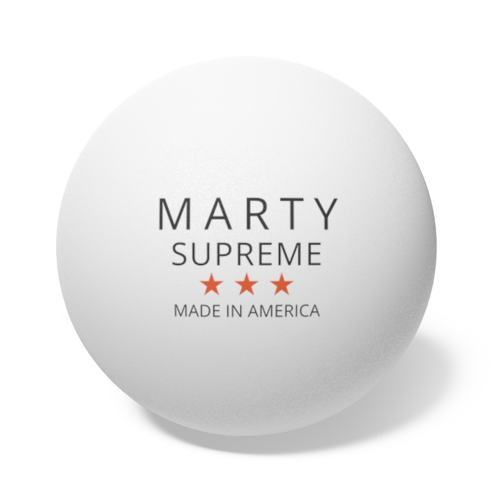 Marty Supreme Ping Pong Balls (6 pieces), marty supreme merch marty ...