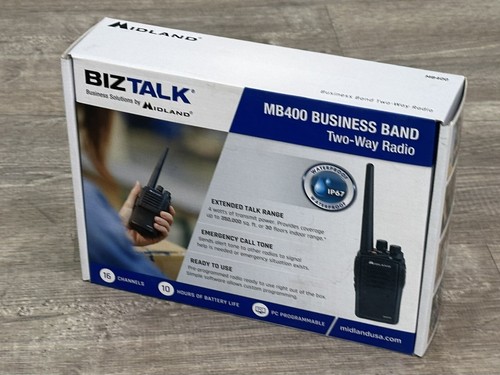 Midland MB400 Biztalk Business Band Two Way Radio 4W 16 Channel ...