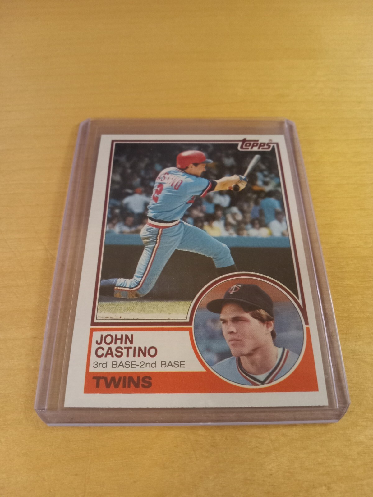 1983 Topps #93 JOHN CASTINO Minnesota Twins Baseball Card, 2nd & 3rd ...