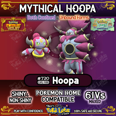 🌎 Pokemon Scarlet Violet 🌠 Hoopa Unbound Confined 🌠 6IV Mythical Forms ...