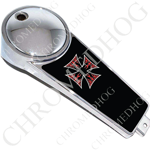 Epoxy Top - Gas Tank Dash Insert 87-07 Harley Touring - Iron Cross R ...