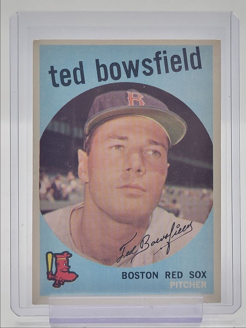TED BOWSFIELD 1959 TOPPS BASEBALL ROOKIE BOSTON RED SOX #236 RC Q2117 ...