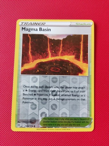 Magma Basin 144/172 Reverse Holo Brilliant Stars Pokémon TCG Card Sword ...