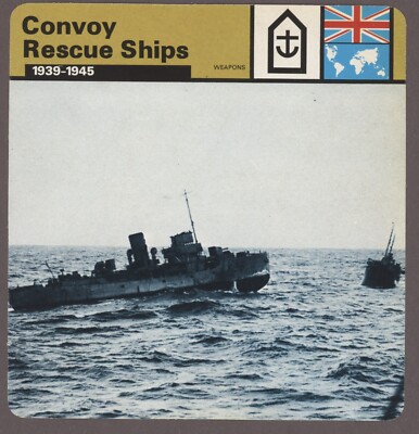 Convoy Rescue Ships Edito Service Card Second World War II Weapons | eBay