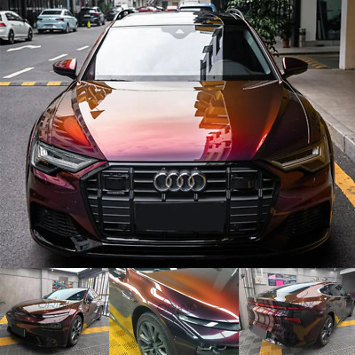 3D Chameleon Car Wrap Madeira Red Vinyl Wrap - Premium Glossy Wrap 5x59 ...