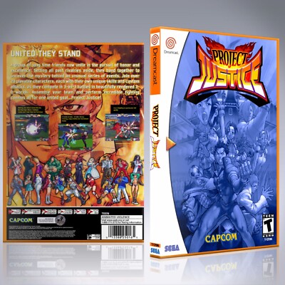 Dreamcast Custom Case - NO GAME - Project Justice | eBay