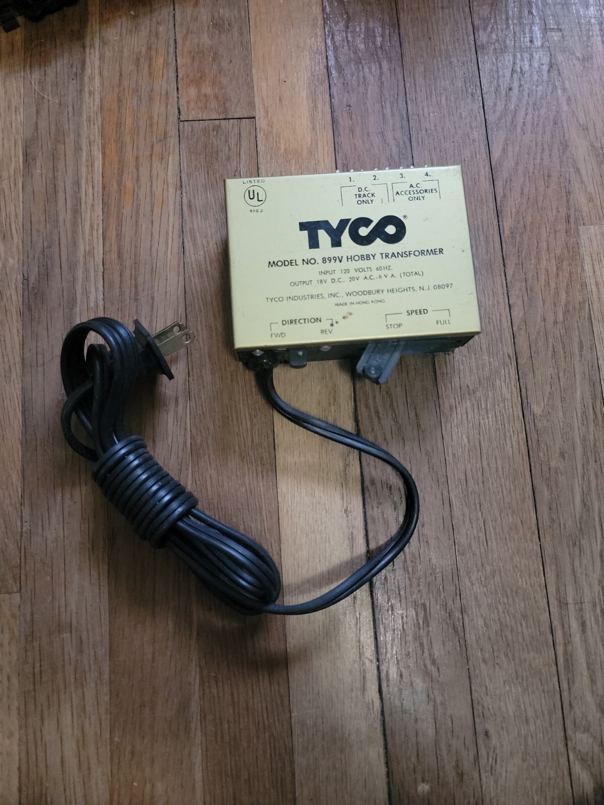 Tyco Hobby Transformer Model 899V - HO Scale Train Control Power Supply ...