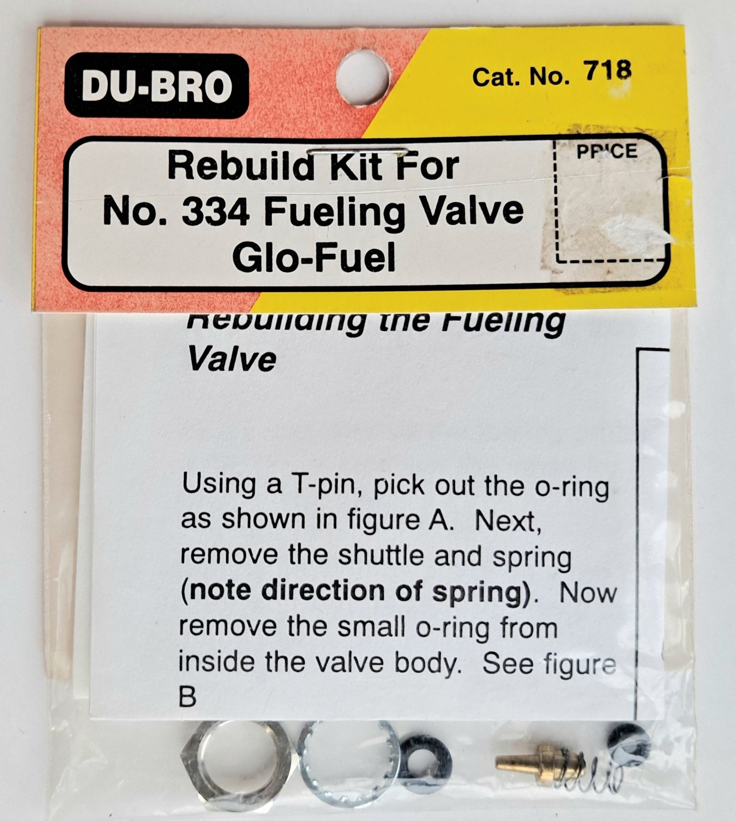 Du-Bro Rebuild Kit for No. 334 Glo-Fuel Fueling Valve #718 | eBay