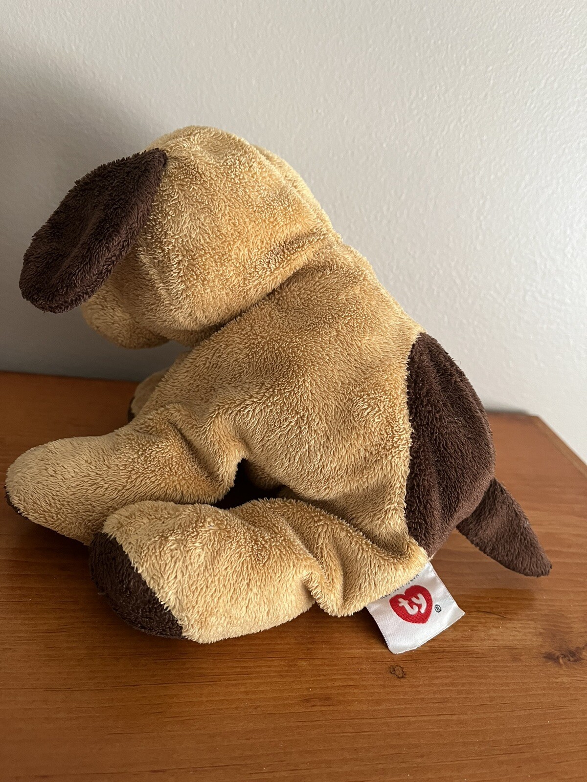 Ty Pluffies Barker Brown Tan Puppy Dog Plush Animal 2010 Plastic Eyes 9 ...