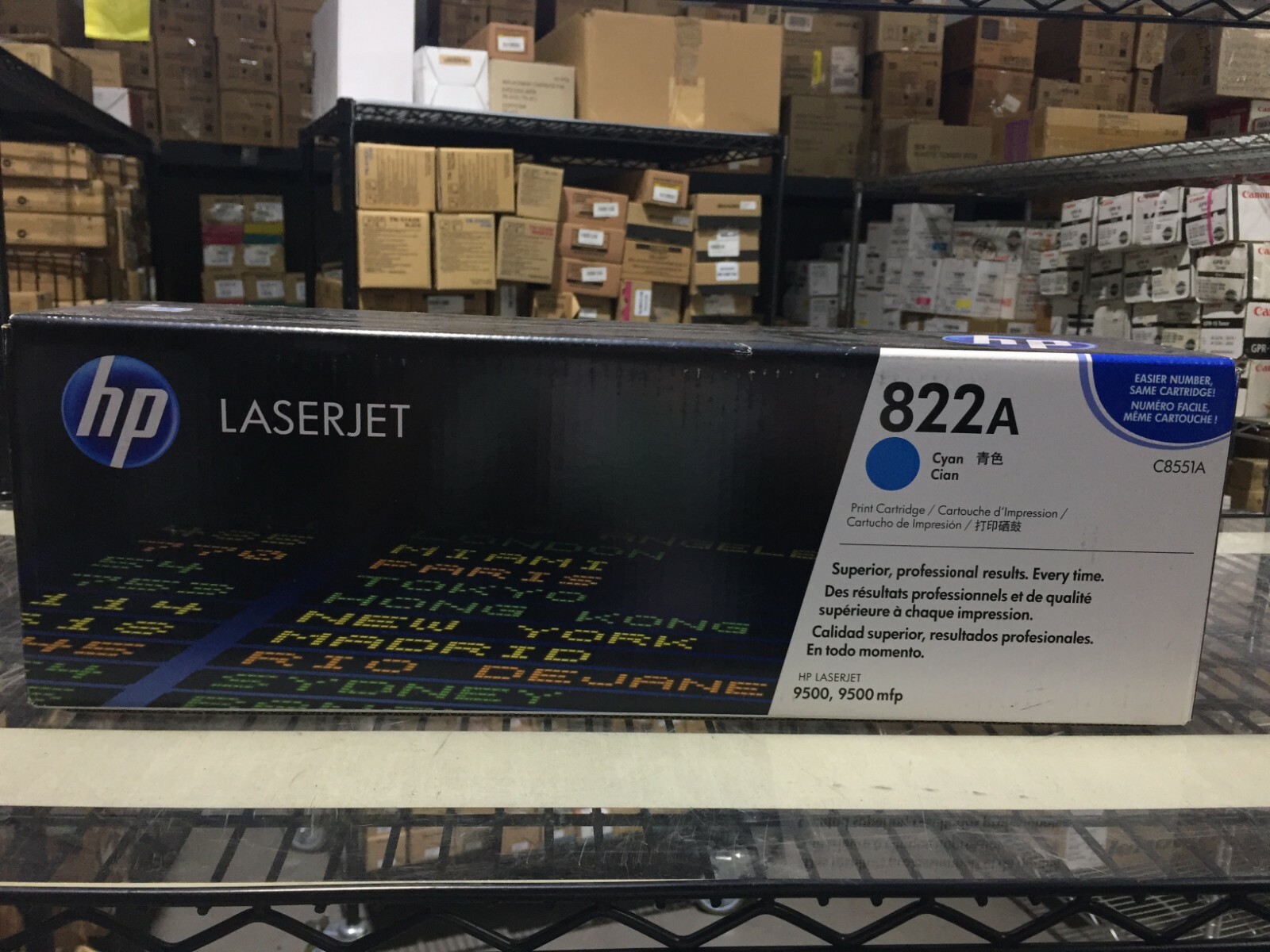 HP 822A CYAN Toner Cartridge, C8551A, in original box, FREE SHIPPING | eBay
