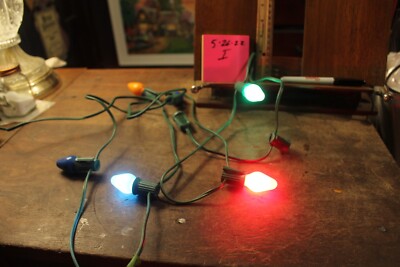 Vintage Christmas Light Strand TESTED WORKS (I) | eBay