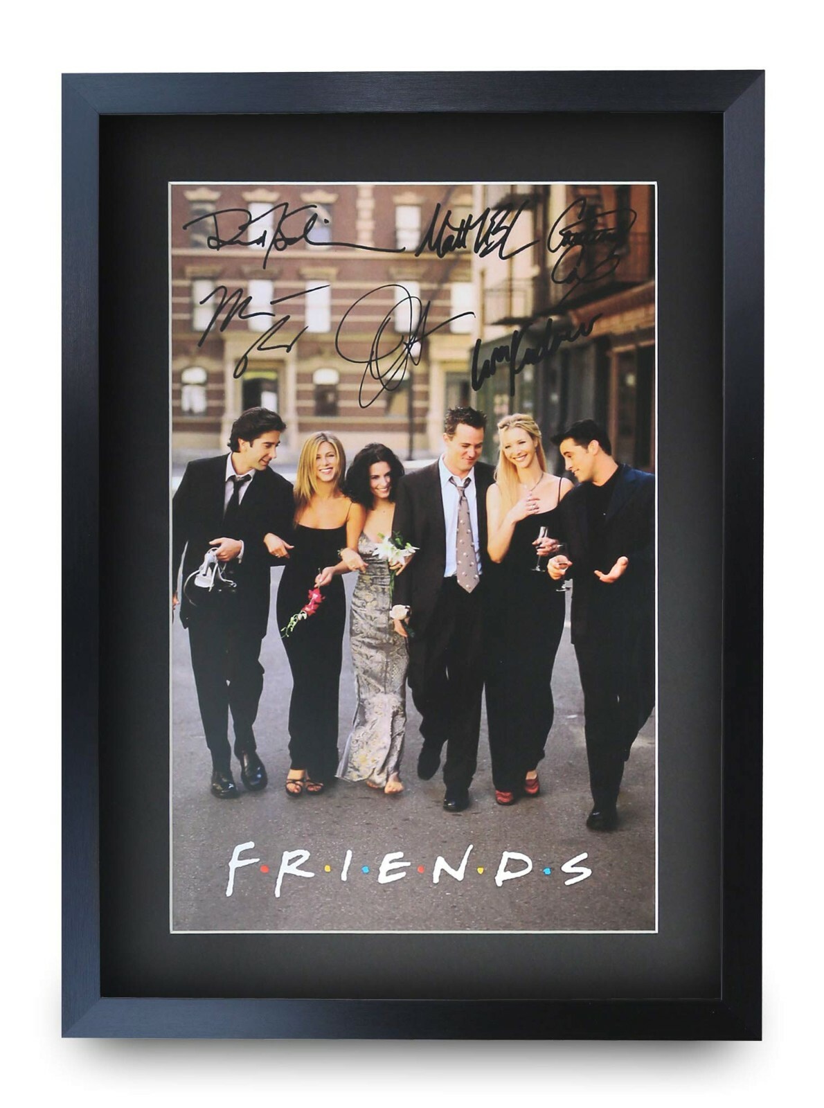 Friends Cast Collection Signed A4 Framed Printed Autograph Poster Print ...