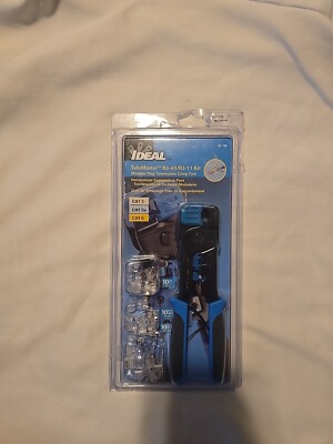 IDEAL 33-700 TeleMaster RJ-45/RJ-11 Kit Modular Plug Termination Crimp ...