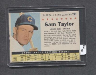 1961 Post #198 Sam Taylor (Cubs) (Company) NM | eBay