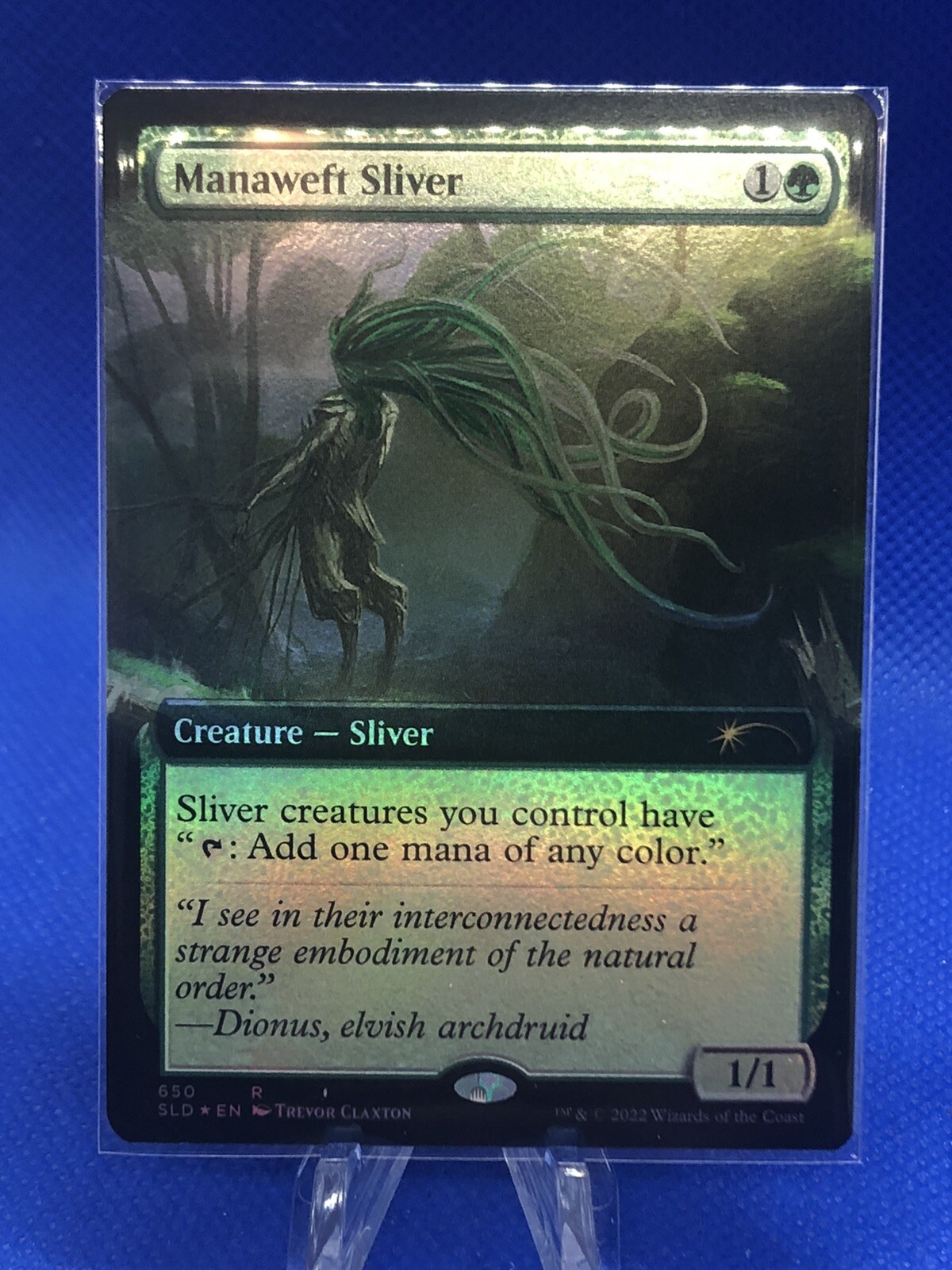 Manaweft Sliver ~ Extended Art Foil ~ Secret Lair Drop ~ NM ~ MTG SLD ...
