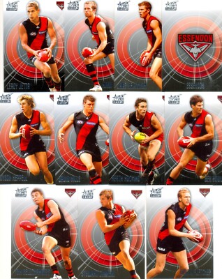 2011 AFL Select Infinity Series common 11 card team set - Essendon ...