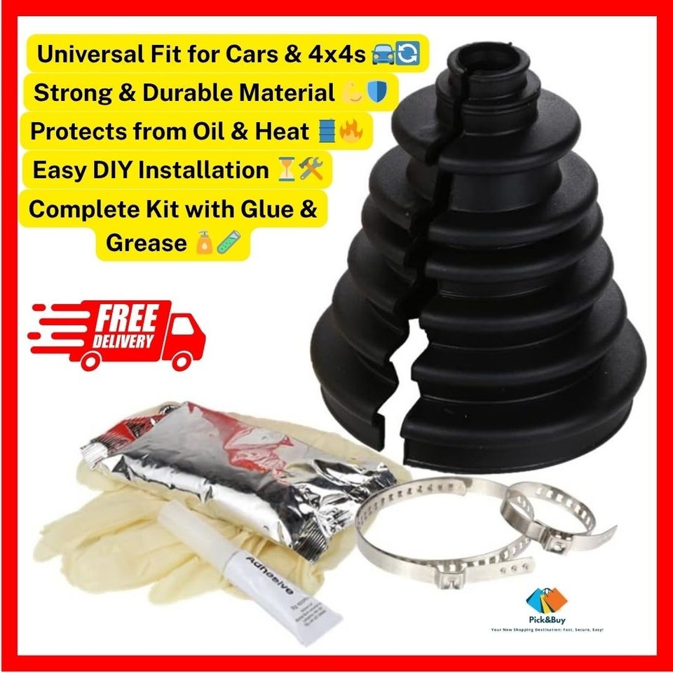 Universal CV Boot Kit Split Constant Velocity Joint Gaiter Stretchable ...