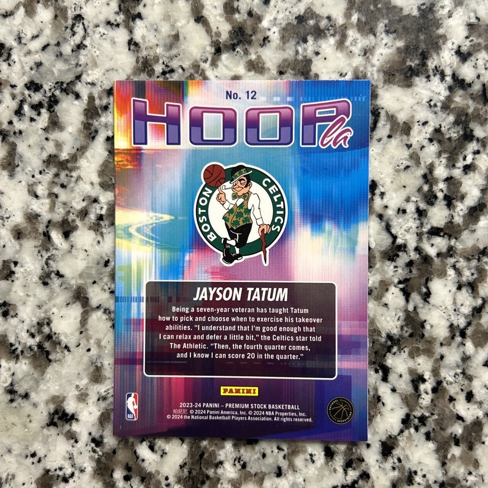 2023-24 Panini Nba Hoops Premium Stock - Hoopla Jayson Tatum #12 ...