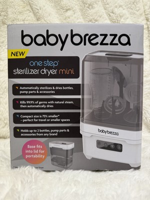 Baby Brezza White Black Portable Electric One Step Bottle Sterilizer ...
