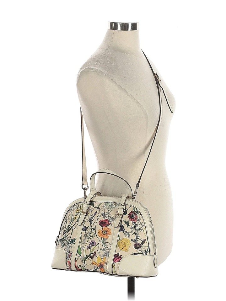 Gucci Women White Leather Flora Nice Top Handle Bag One Size | eBay