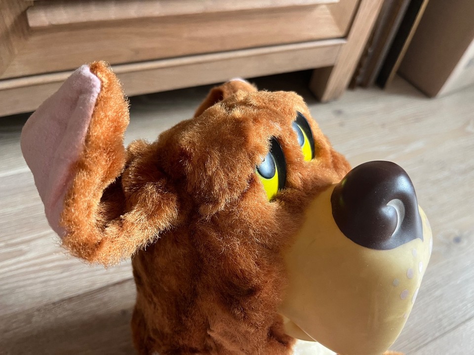 Vintage 1965 Mattel Animal Yackers Bernie Bernard Pull String Stuffed ...