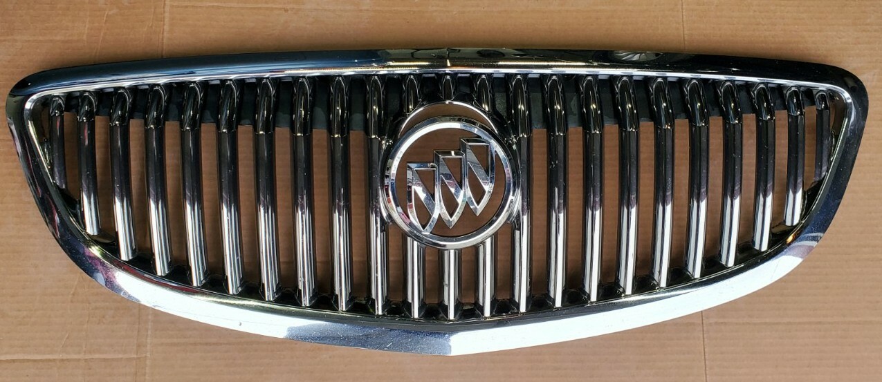 2008-2012 Buick Enclave Front UPPER Bumper Grille Chrome w/ BRACKETS ...
