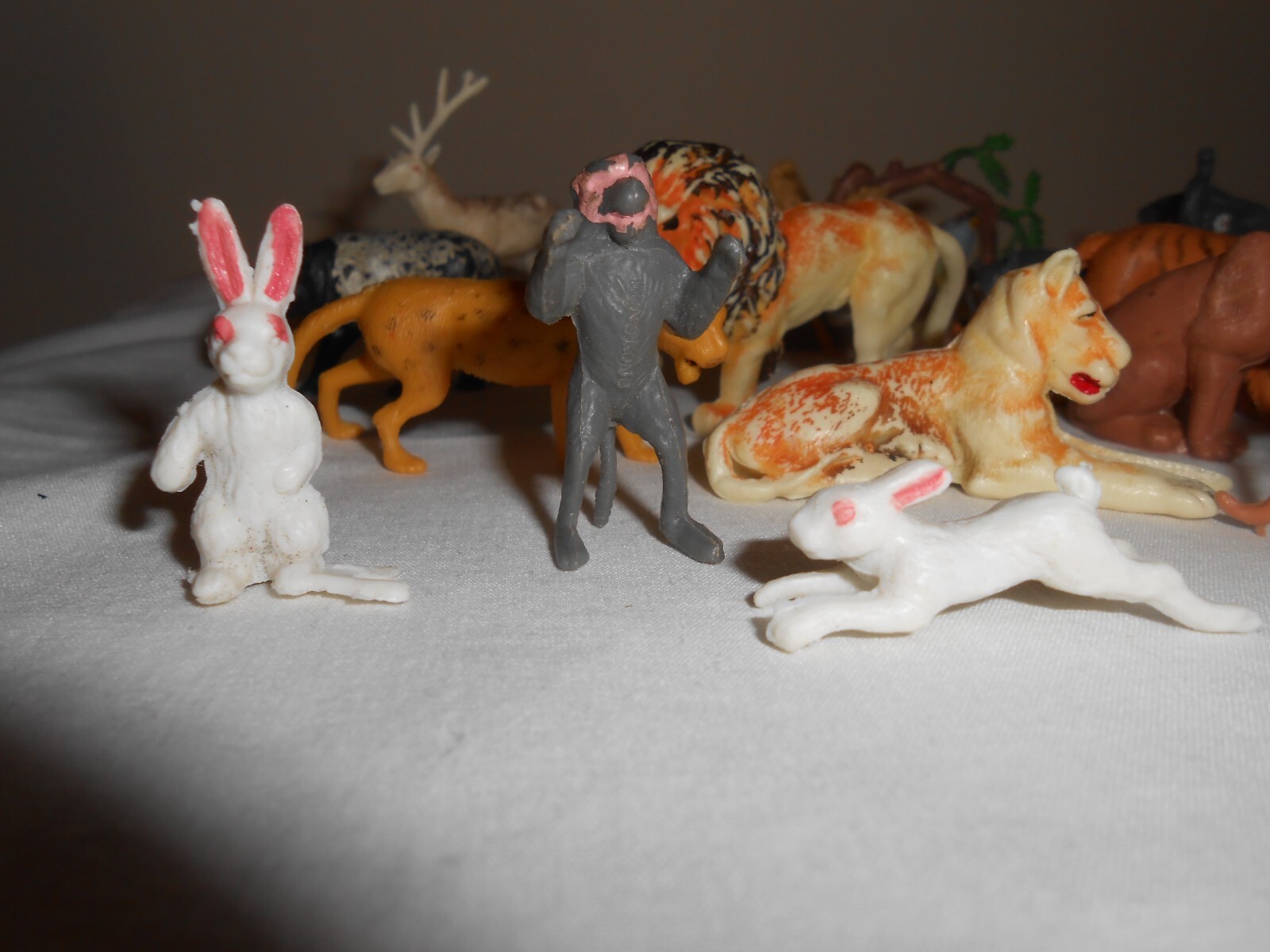 Vintage Lot of 23 Marx MPC ? Jungle Wild Animals Kingdom Playset Hong ...