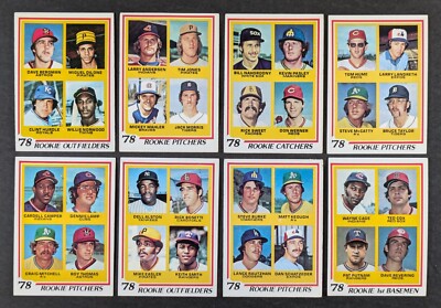 1978 Topps Baseball Rookies Lot 8 Cards | eBay